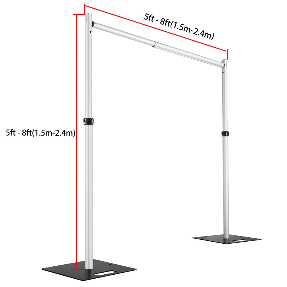Roseytime Adjustable Frames Heavy Duty Pipe And Drape Stand for Flower